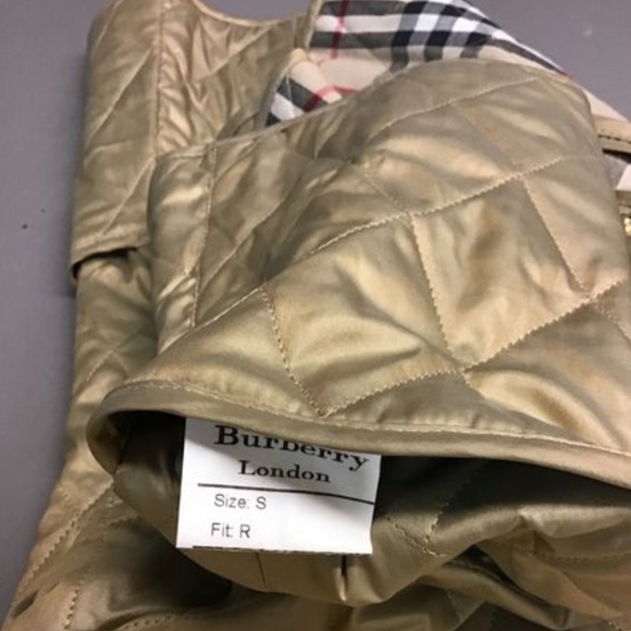 Burberry | Jackets & Coats | Burberry Ladies Gold Quilted Snap Jacket ...